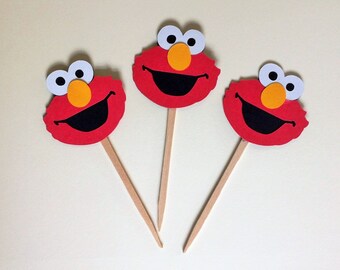 Elmo cake topper | Etsy