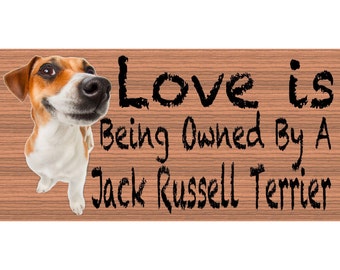 Jack russell sign | Etsy