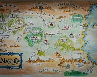 Narnia map | Etsy
