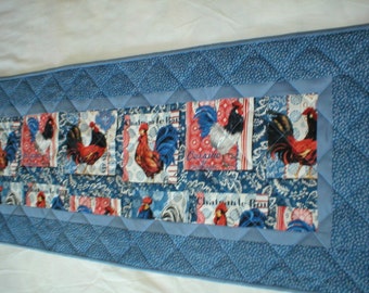 Rooster table runner | Etsy