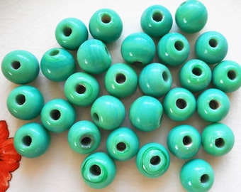 Large glass beads | Etsy