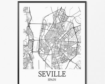 Seville Spain art print from an original watercolor painting