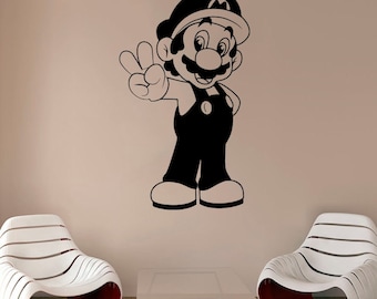 Super mario decal | Etsy