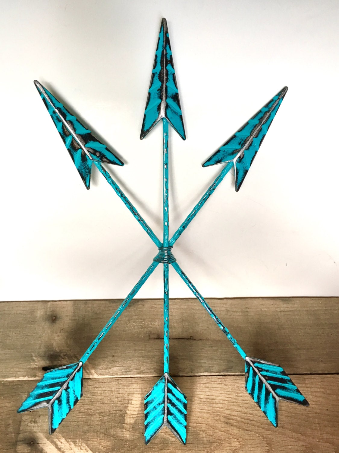 Turquoise Blue Arrow Wall Art Arrow Decor Turquoise Blue