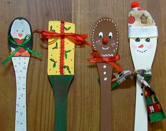 Items similar to Primitive spoon set on Etsy