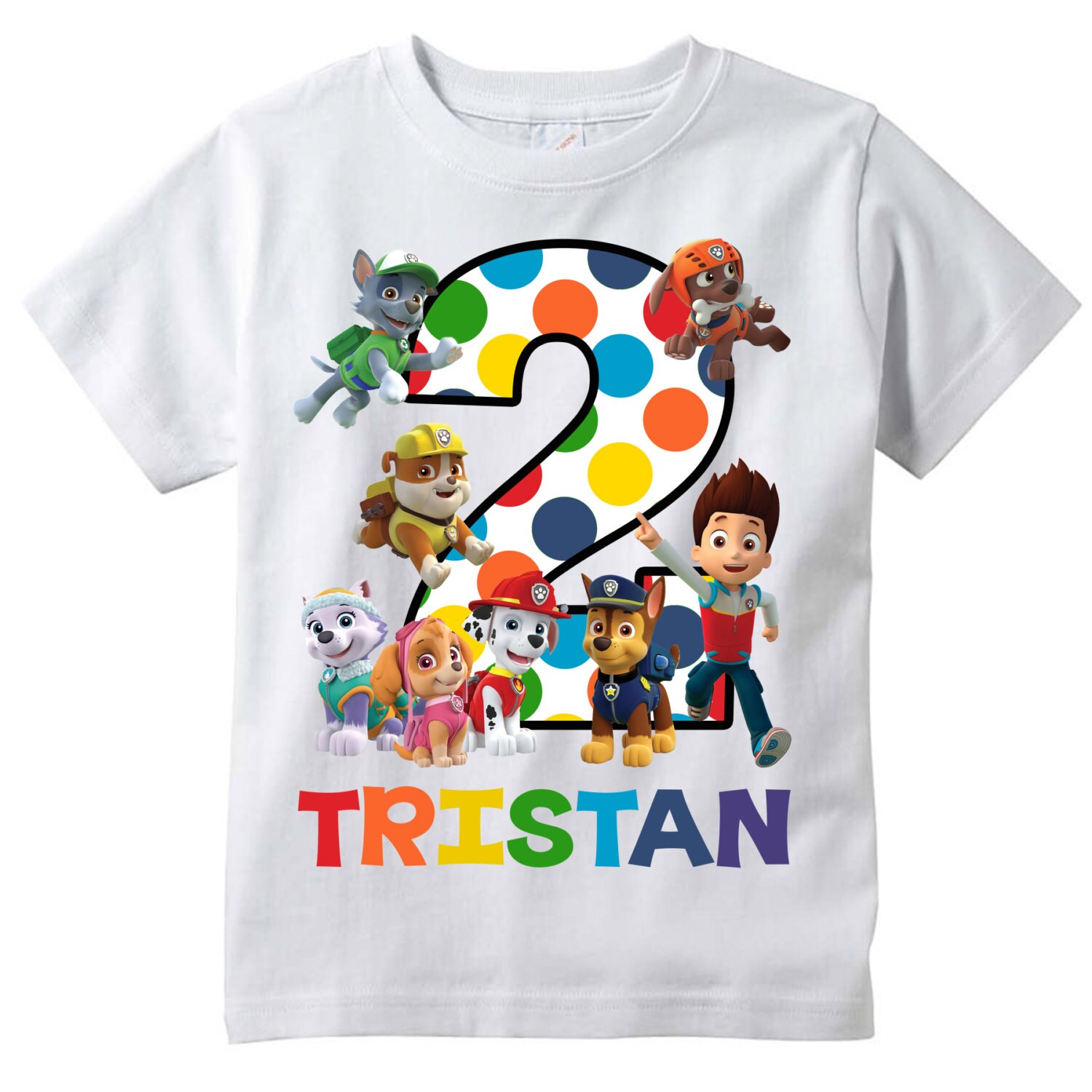 Paw Patrol Personalized Birthday Shirt By BerryBestTees On Etsy