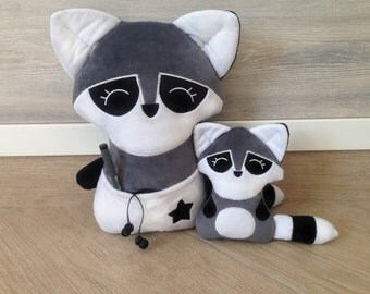 Raccoon pillow | Etsy