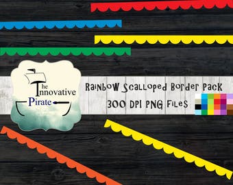 Scalloped borders | Etsy