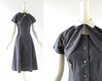Vintage 1950s RAT PACK Cocktail Dress M-L by SmallEarthVintage