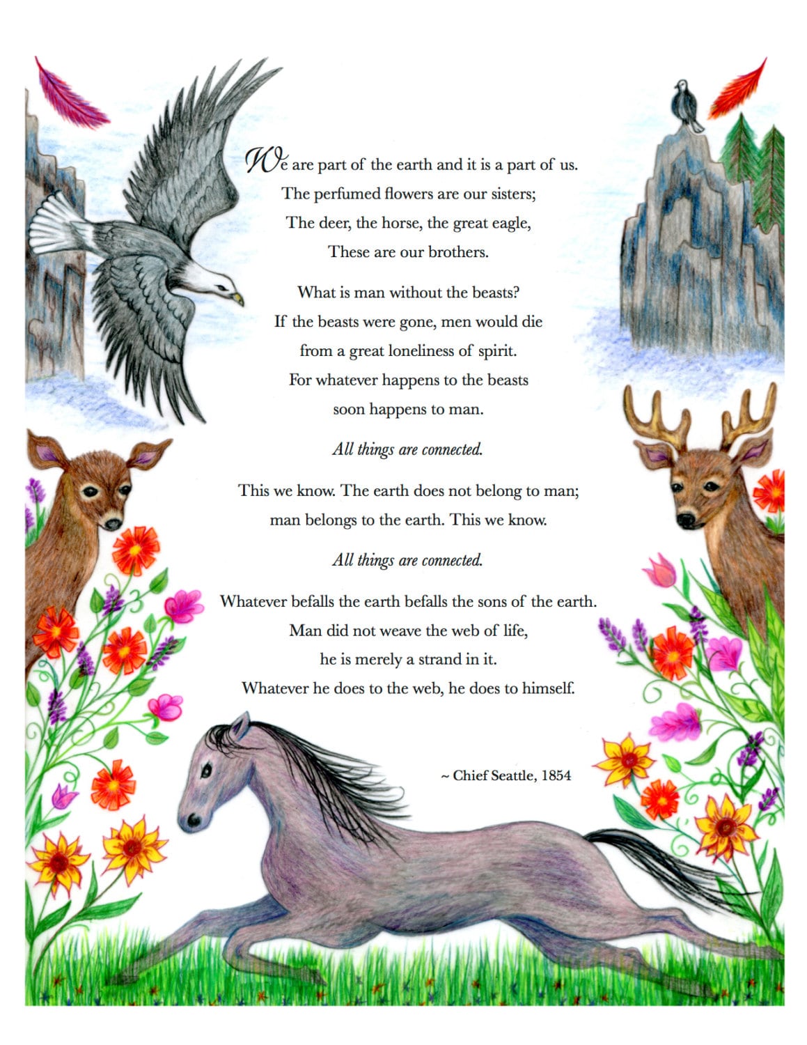 Chief Seattle Native American speech about animals