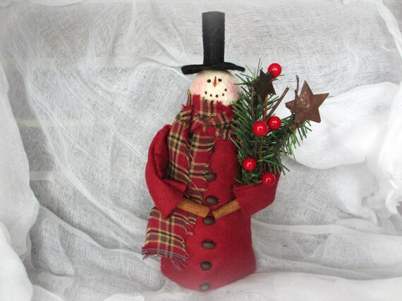 Snowman Handmade Snowman Primitive Snowman Primitive