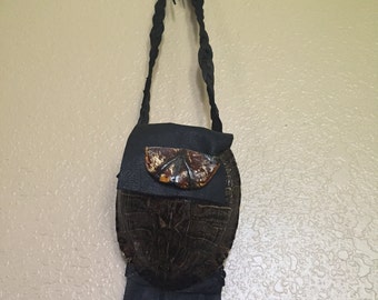 Turtle shell bag native american made bag by CherokeeSpirits