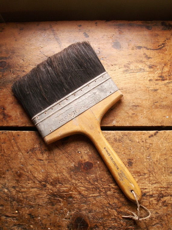 Items similar to Vintage Extra Large Paint Brush - Industrial Decor on Etsy