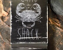 Popular items for crab sign on Etsy