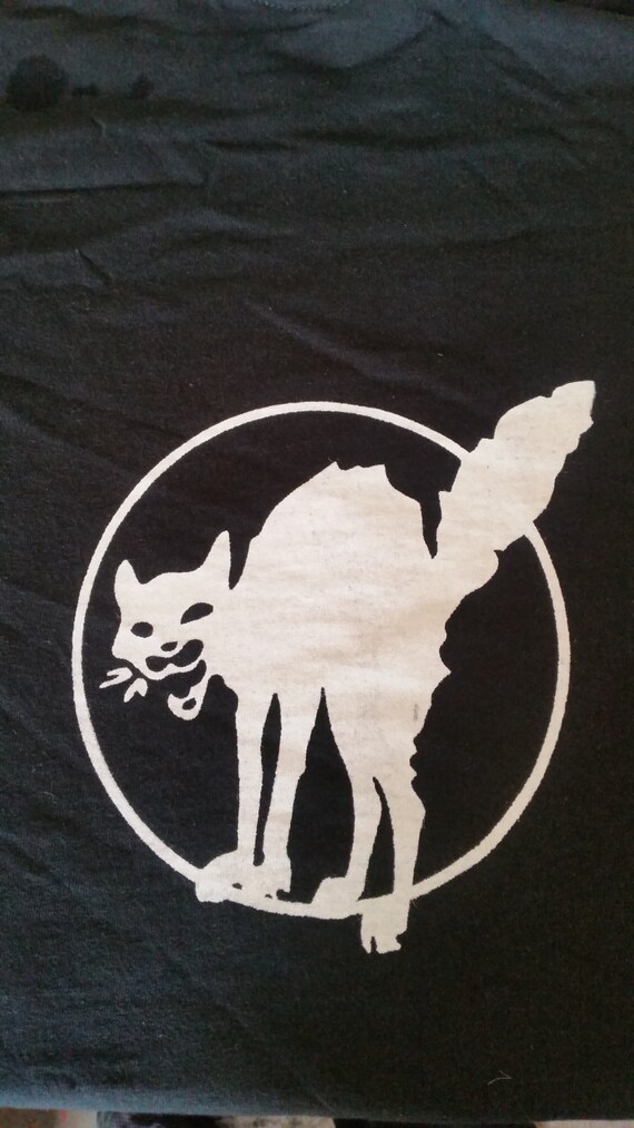 Wildcat hoodie or sweatshirt black cat sabot cat IWW