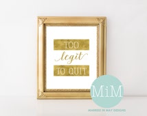 Unique too legit to quit related items | Etsy