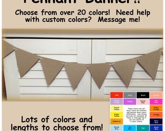 Kraft paper banner | Etsy