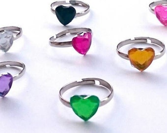 Items similar to Vintage plastic kid toy ring / Plastic transparent ...