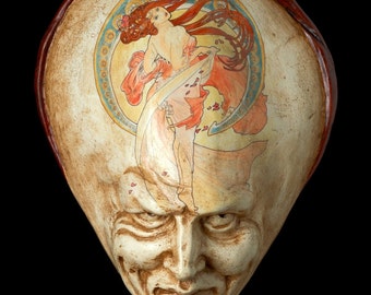 Items similar to Evil Lusty Gargoyle Wall Mask on Etsy