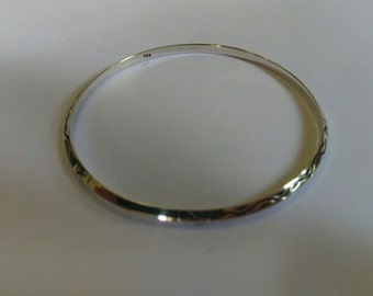 cuff bangle solid 925 sterling silver heavy bracelet handmade