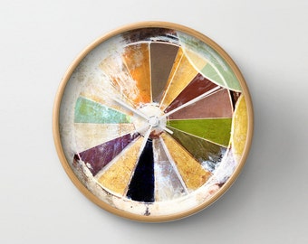 Abstract wall clock | Etsy