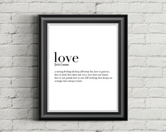 Definition print | Etsy