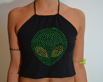 Alien crop top | Etsy