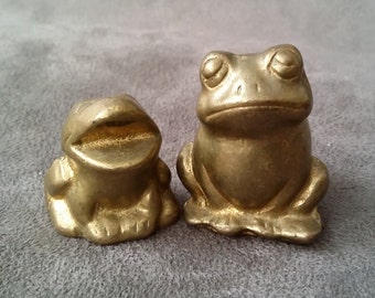 Vintage brass frog | Etsy