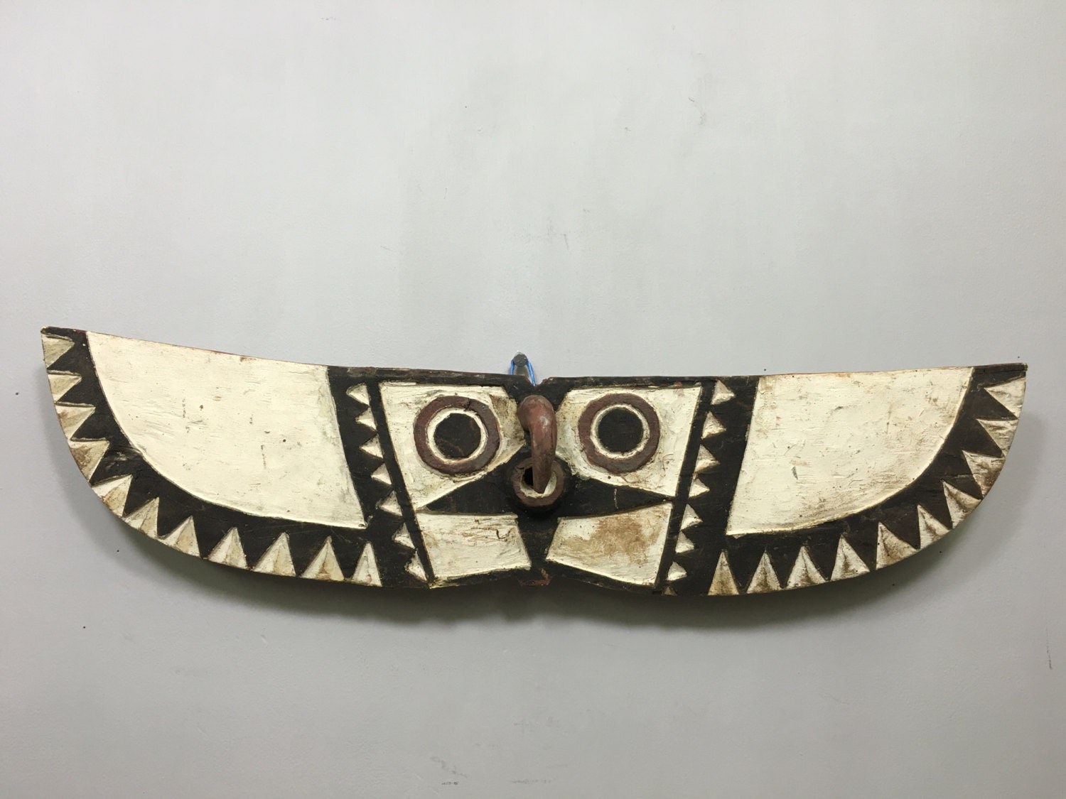 Mask African Bobo Bwa Hawk Small Mask Burkina Faso Handmade