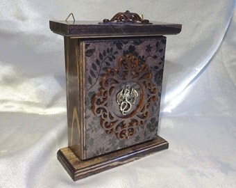 Key box key cabinet Nature white wooden box for