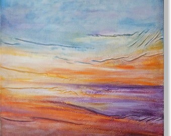 Ocean painting Abstract landscape Sea painting Waves