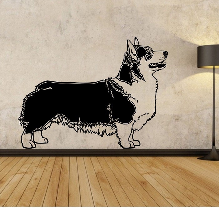 Pembroke Welsh Corgi Dog Wall Decal Sticker Art Decor Bedroom