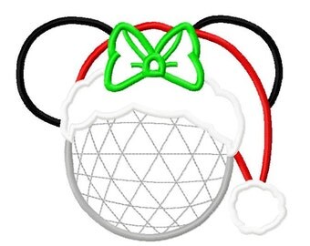 Character Inspired Santa Girl Duck Daisy Applique Embroidery