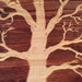 Wood wall art carved family tree 15 wide