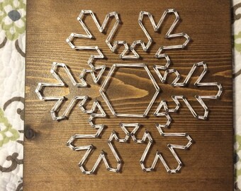 Snowflake string art | Etsy