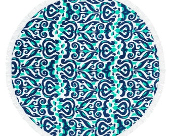 Round beach towel | Etsy