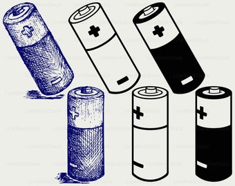 Battery svg file | Etsy