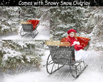 Sleigh photo prop | Etsy