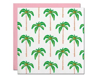 Palm tree napkin | Etsy