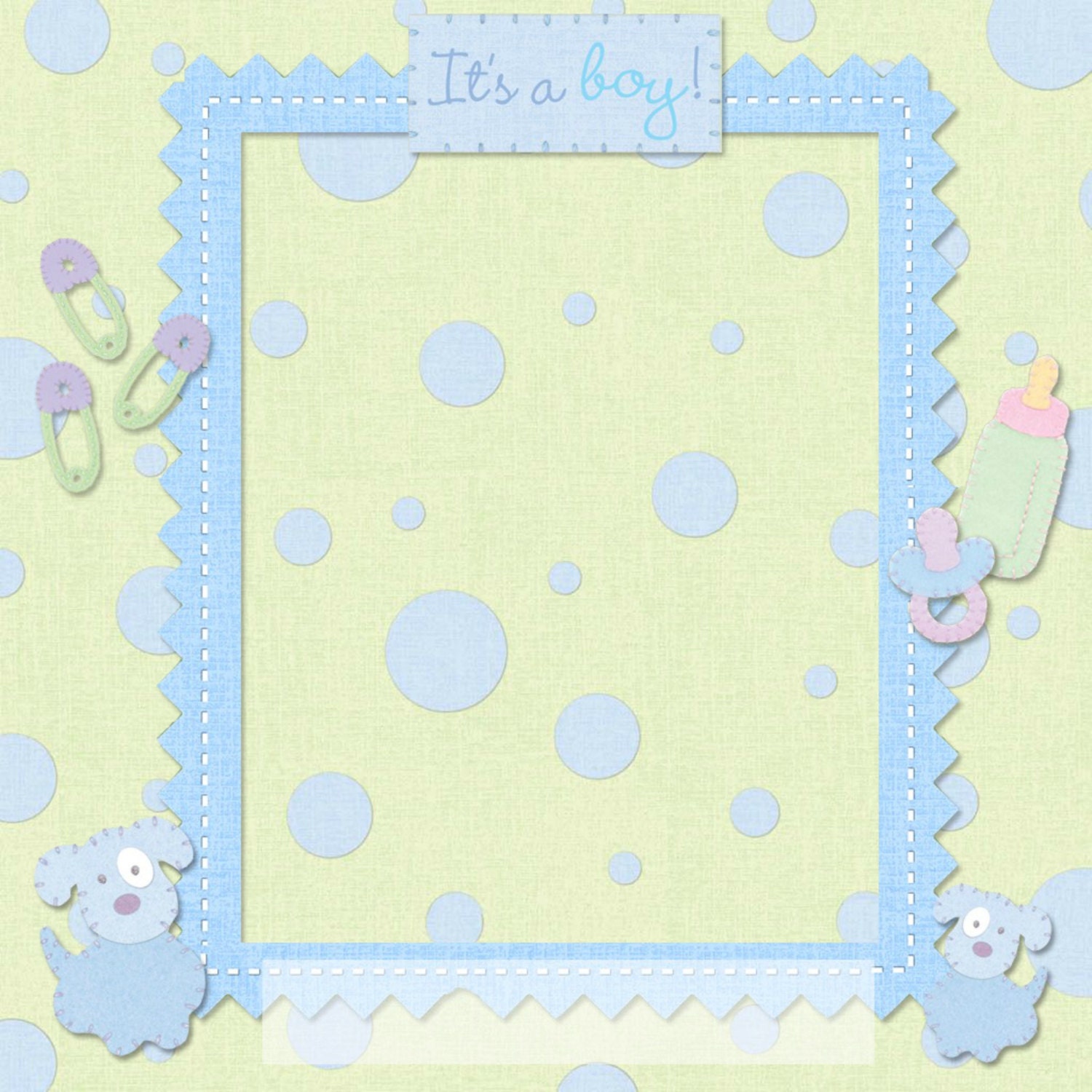 Scrapbook templates, printable scrapbook, For baby boy, pages, 8 pages ...
