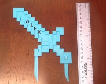 minecraft cake topper – Etsy