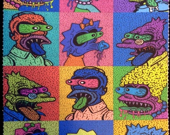 Lsd blotter art | Etsy