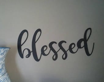 Metal wall words | Etsy