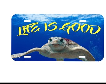 Turtle license plate | Etsy