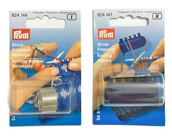 Knitting Thimble thread holder A tool for color Norwegian