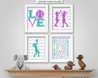 Motivational sports quotes art girls basketball art softball