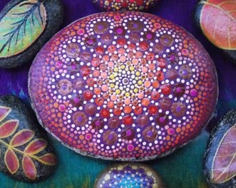 Dot painted rocks | Etsy