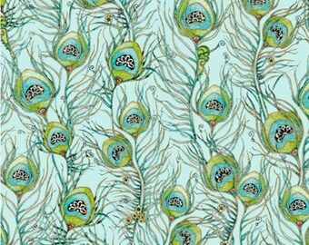 Peacock fabric | Etsy