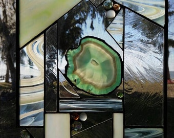 Agate stained glass | Etsy
