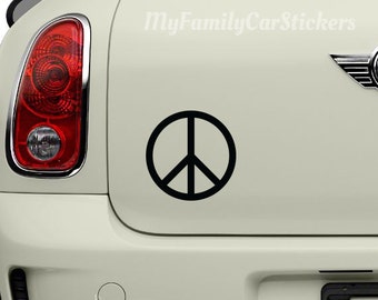 Peace Sign Car Window Decal Peace Out Decal Peace Window